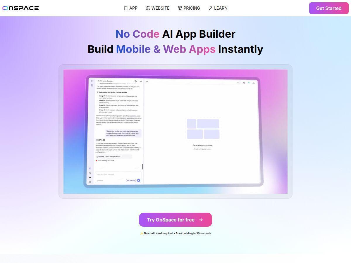 OnSpace AI Review 2026: Simple, Fast No-Code Apps